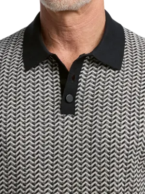 PAUL FREDRICK Cotton Three-button Polo