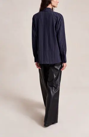 LA LIGNE Pinstripe Roman Shirt