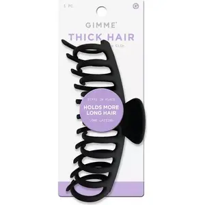 GIMME BEAUTY Xl Barrel Claw Clip For Thick Hair - Black