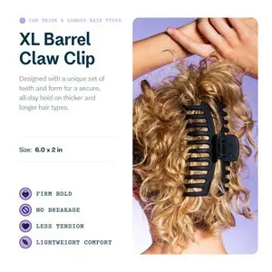 GIMME BEAUTY Xl Barrel Claw Clip For Thick Hair