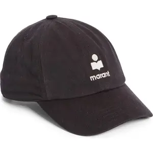 Isabel Marant Tomas Embroidered Logo Baseball Cap - Faded Black
