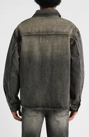 RtA Norris Washed Denim Shirt Jacket