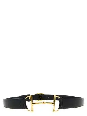 Gucci Horsebit Leather Belt - Black