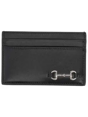 Gucci Leather Card Holder - Black