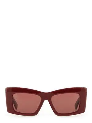 Gucci Square Frame Sunglasses - Red