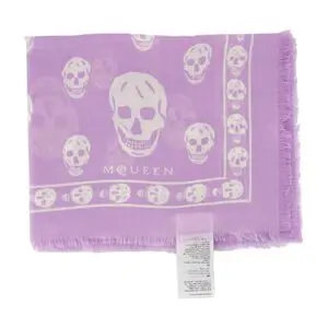 Alexander McQueen Skull Scarf Alexander Mc Queen Silk - Purple