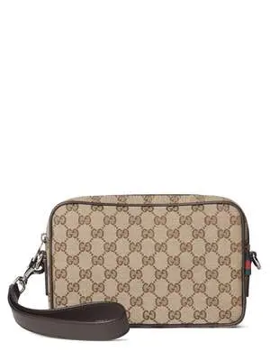 Gucci Gg Fabric Small Shoulder Bag - Brown