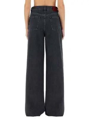 Gucci Wide Leg Denim Pants