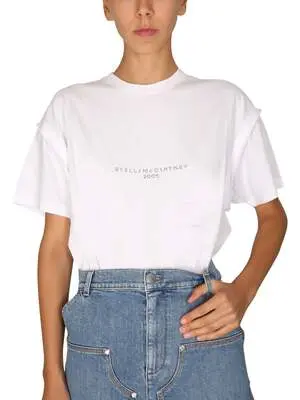 Stella McCartney Crystal Logo T-shirt