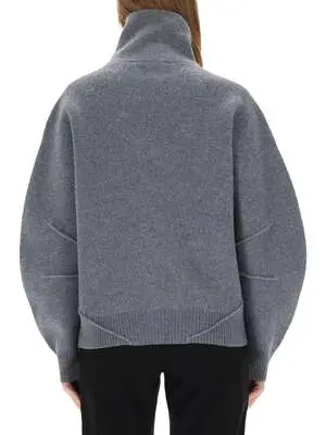 Helmut Lang Zippered 'apex' Jersey - Grey
