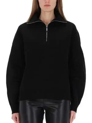 Helmut Lang Zippered 'apex' Jersey - Black