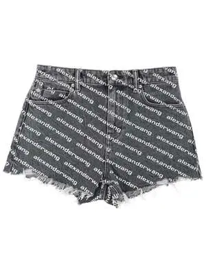 Alexander Wang Logo Shorts - Grey