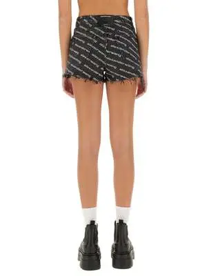 Alexander Wang Logo Shorts - Grey