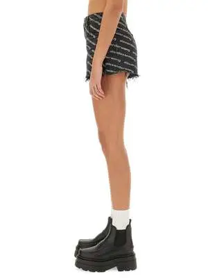 Alexander Wang Logo Shorts - Grey
