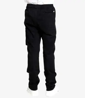 C.P. COMPANY Frosted Stretch Cotton Satin Trousers - Black