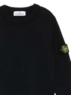 Stone Island Jersey With Logo - Blue