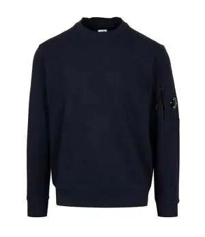 C.P. COMPANY Cotton Crew Neck Sweater - Blue