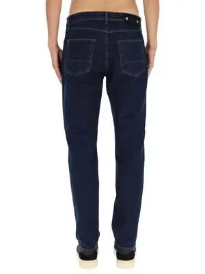 Stone Island Slim Fit Cotton-elastane Pants - Denim