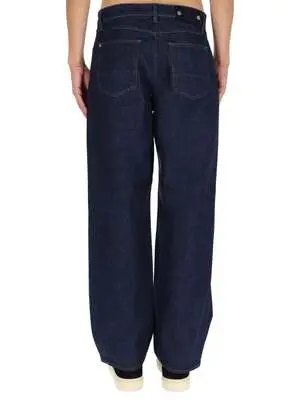 Stone Island Indigo Loose Fit Pants