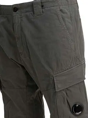 C.P. COMPANY Frosted Stretch Cotton Satin Cargo Pants