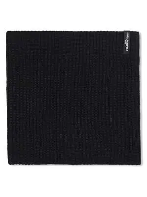 Karl Lagerfeld Beanie Hat & Snood - Black