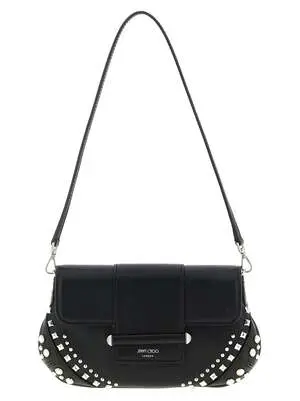 JIMMY CHOO Bar' Wallet On Chain - Black