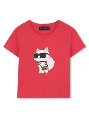 Karl Lagerfeld T-shirt With Logo - Red