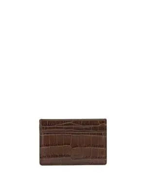 TOM FORD Exotic Line' Card Holder - Brown