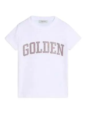 Golden Goose White Gold T-shirts For Women