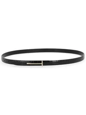 TOM FORD Thin Leather Belt - Black