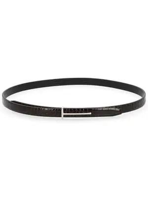 TOM FORD Thin Leather Belt - Brown