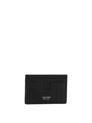 TOM FORD Grained Leather Card Case - Black