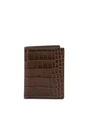 TOM FORD Exotic Line' Folding Card Holder - Brown