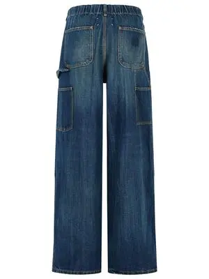 MAISON MARGIELA Cotton Carpenter Jeans - Blue