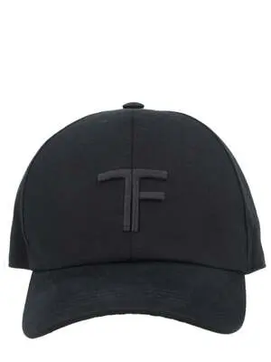 TOM FORD Monogram Baseball Cap - Black