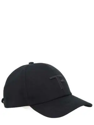 TOM FORD Monogram Baseball Cap - Black
