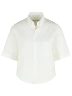 Maison Margiela Contrast Stitching Shirts For Women