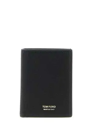 TOM FORD Foldable Card Holder - Black