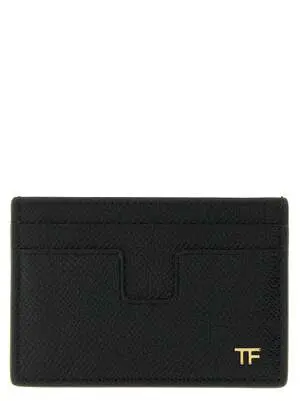 TOM FORD Small Grain Leather Cardholder - Black