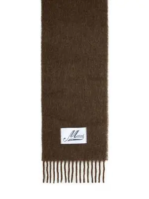 Marni Alpaca Blend Scarf - Brown