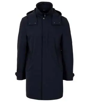 FAY Midi Coat With Removable Hood