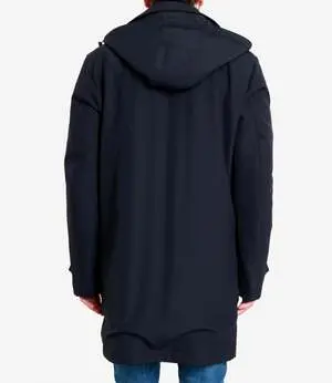 FAY Midi Coat With Removable Hood
