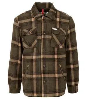 FAY Wool-blend Plaid Shirt