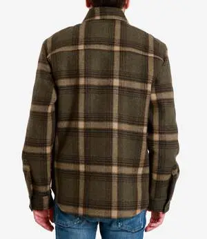 FAY Wool-blend Plaid Shirt