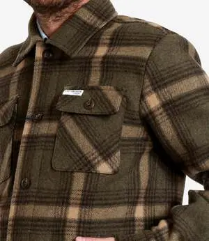 FAY Wool-blend Plaid Shirt
