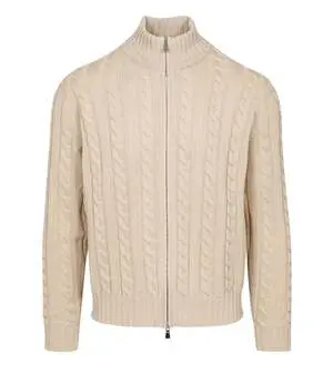 FILIPPO DE LAURENTIIS Wool Braided Knit Sweater