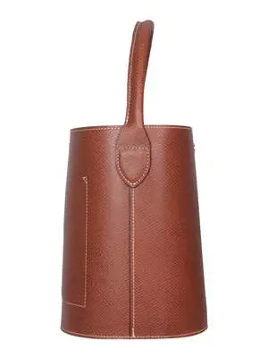 Longchamp Cuir De Russie Bucket Bag
