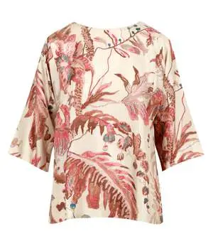 Max Mara Printed Silk Top