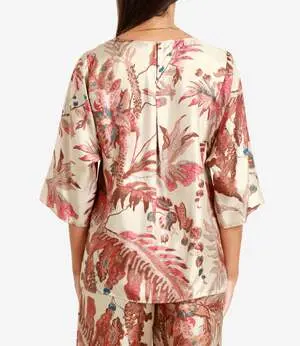 Max Mara Printed Silk Top