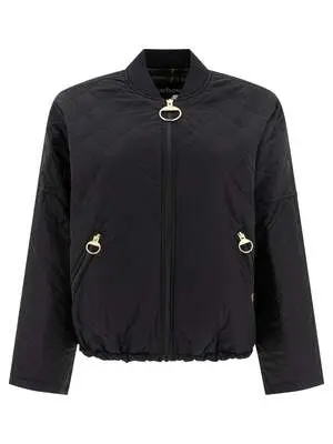 Barbour Emlyn' Quilted Bomber Jacket - Black